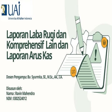 Laporan Laba Rugi dan Komprehensif Lain dan Laporan Arus Kas.pptx