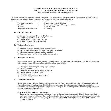 Contoh Laporan Latihan Industri (FULL) | PDF