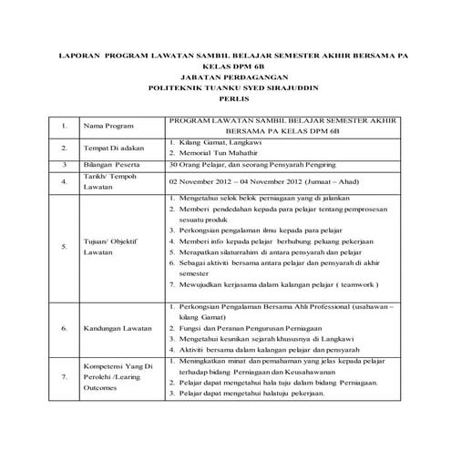 Laporan lawatan (1) | DOCX