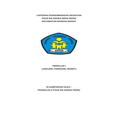Laporan paud wosu 2016 | PDF