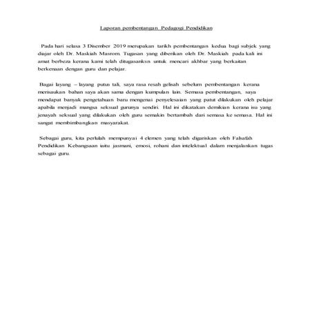 Contoh Laporan | DOCX