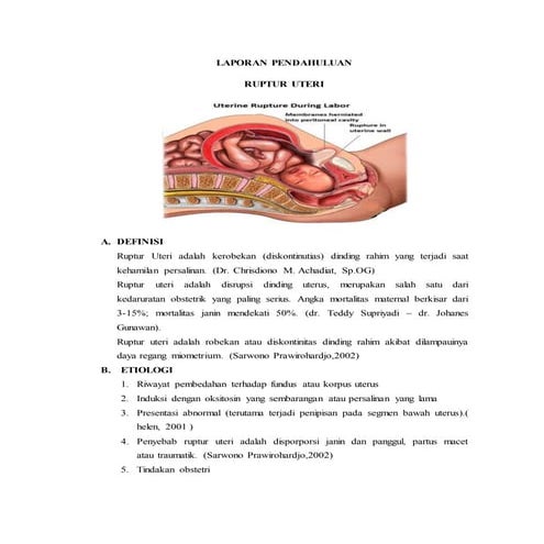 Askep ruptur uteri | DOCX