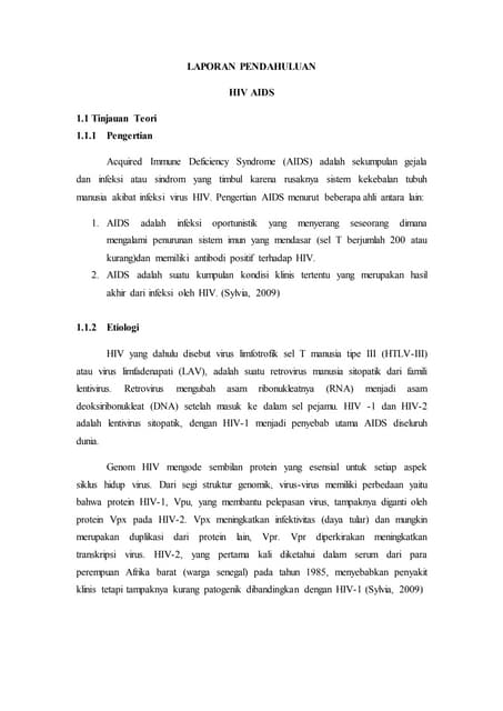 Klasifikasi stadium klinis hiv aids menurut who | DOCX
