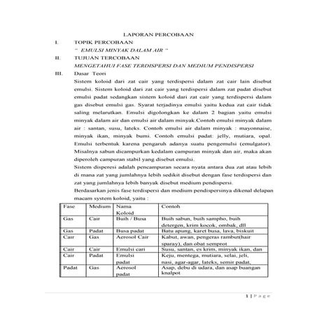 Laporan percobaan | DOCX