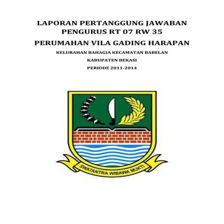 Laporan pertanggung jawaban rt | DOCX