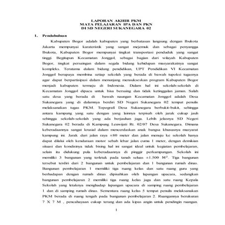 Laporan pkm isi | DOCX