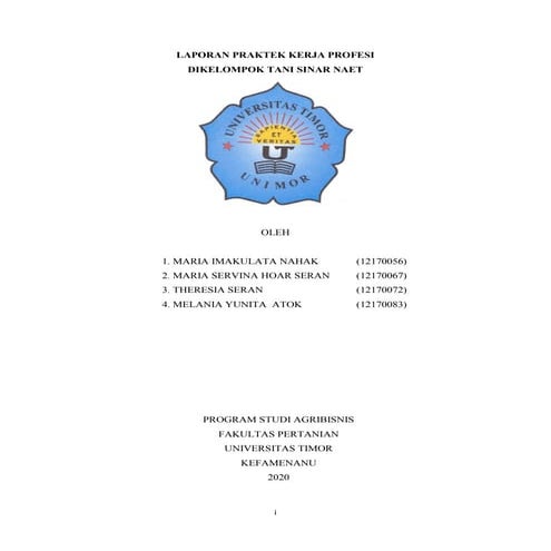 LAPORAN PKP yang telah jadi dan dapat dijadikan contoh | PDF