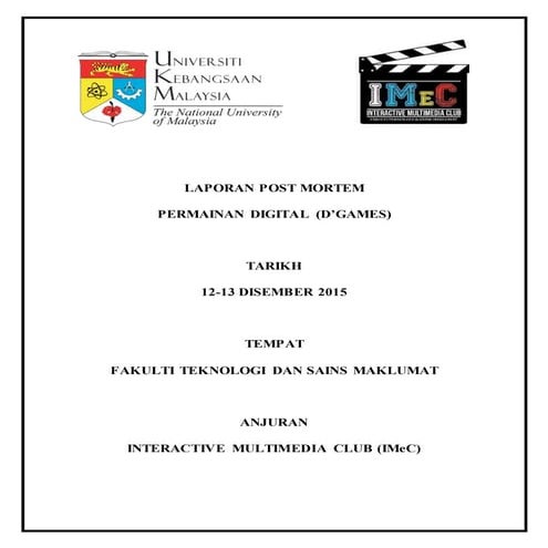 Laporan post mortem bendahari | PDF