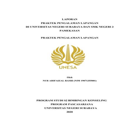 CONTOH LAPORAN PPL S2 | PDF