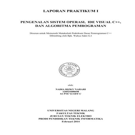 Laporan Praktikum DPK Dasar | DOCX