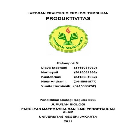 Laporan praktikum ekologi tumbuhan (2) | DOC
