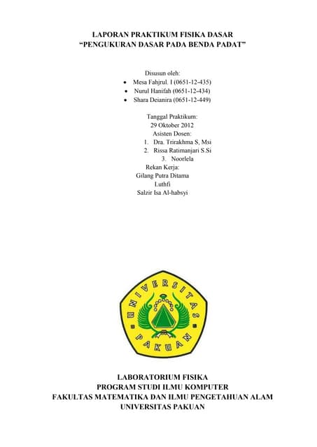 Laporan praktikum fisika dasar tetapan pegas | PDF