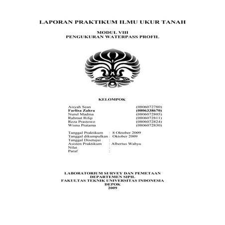 Laporan praktikum ilmu ukur tanah | DOC