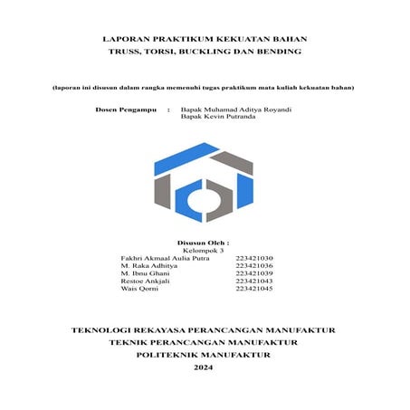 LAPORAN PRAKTIKUM KEKUATAN BAHAN_KELOMPOK 3 (Repaired).docx revisi ...