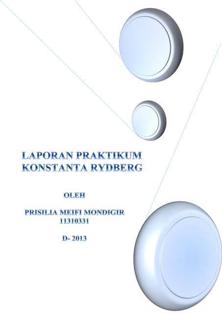 Laporan konstanta rydberg | PDF