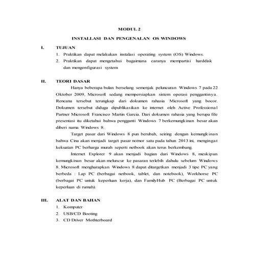 Laporan praktikum modul 2 | DOCX