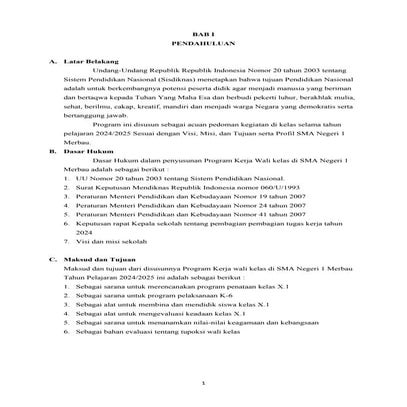 Contoh proposal osis | DOCX