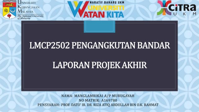 Laporan Bandar Anda | PPTX