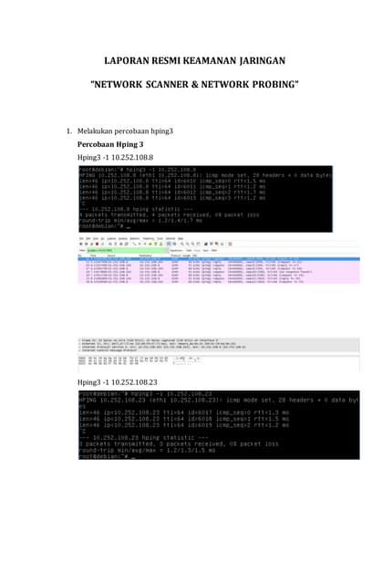 Laporan Resmi Nmap dan Hping | PDF