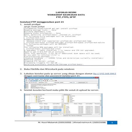 Laporan resmi praktikum 2 keamanan data | DOCX