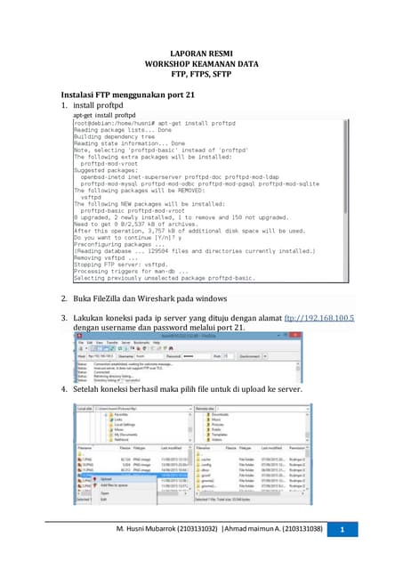 Laporan Pendahuluan dan Resmi FTP dan HTTP | PDF