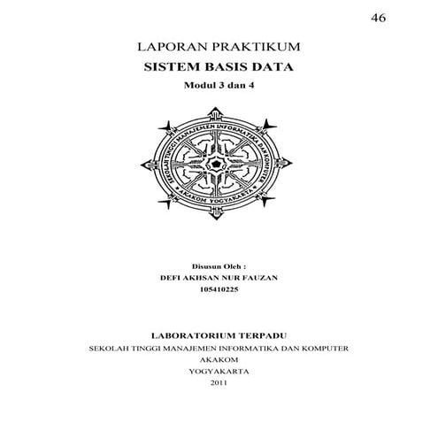 Laporan sbd 3 dan 4 | DOC