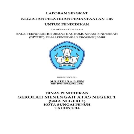 Laporan singkatpelatihan | DOCX