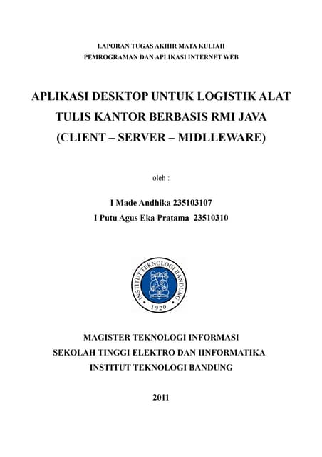 Deskripsi tugas besar java | PDF