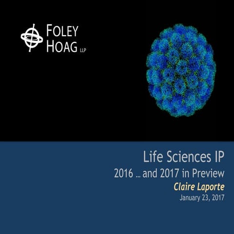 Claire Laporte, "Life Sciences IP" | PPT