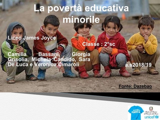 Liberare i bambini dalla poverta educativa | PPT
