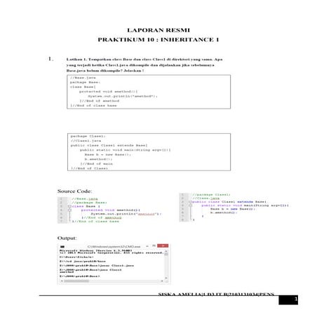 PBO - Inheritance 1 | DOC