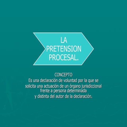 La pretension procesal | PPTX