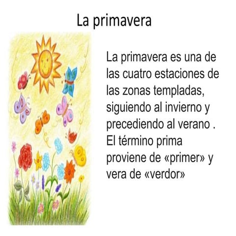 La primavera | PPTX