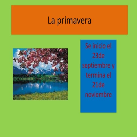 Mes de la primavera | PPTX