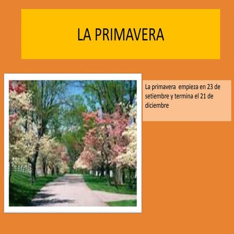 La primavera | PPT