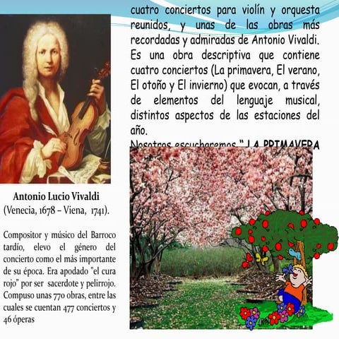 La primavera. vivaldi | PPTX