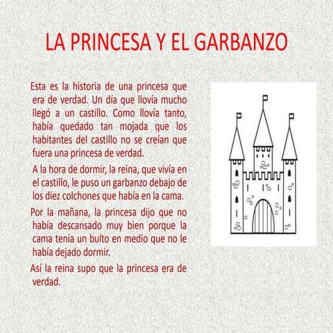 La princesa y el garbanzo | PPTX