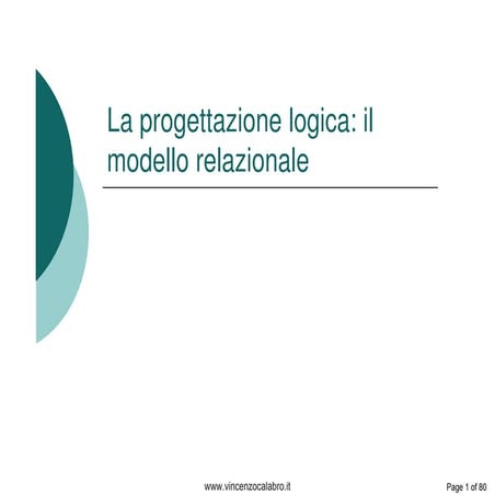La Progettazione Logica | PPT