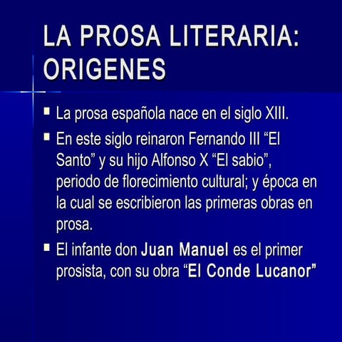 La prosa literaria 11 | PPT