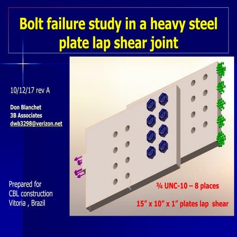 Lap shear bolted plates | PDF