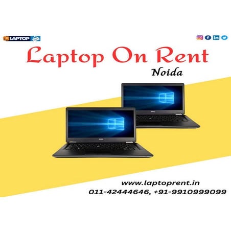 Laptop For Rent in Noida ! 9910999099 | PDF | Laptops | Computing