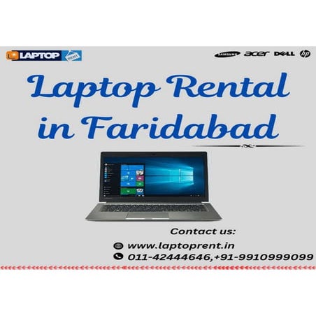 Laptop Rental In Faridabad ! 9910999099 | PDF