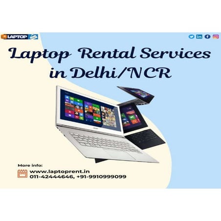 Laptop Rental Services in Delhi ! 9910999099 | PDF