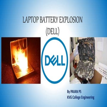 A Dell Laptop battery explosion | PPTX