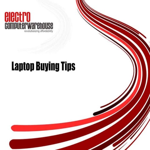 Laptop buying tips | PPTX