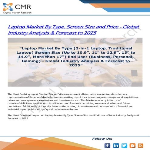 Global Laptop Market Analysis, Growth & Industry Trends | PPTX