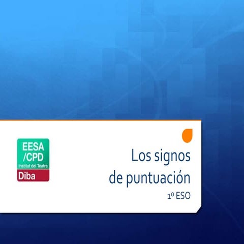 Los signos de puntuación | PPTX