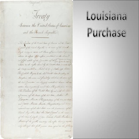 Louisiana Purchase Use With Worksheet | PPT