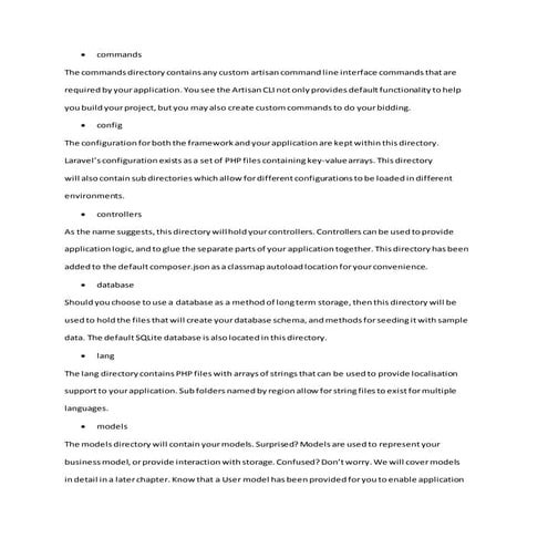 Laravel | DOCX | Databases | Computer Software and Applications