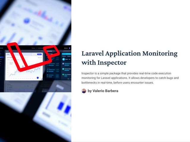 Laravel Application Monitoring With Inspector Pdf